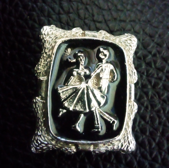 No brand | Accessories | Vintage Scarf Clasp Square Dancing | Poshmark